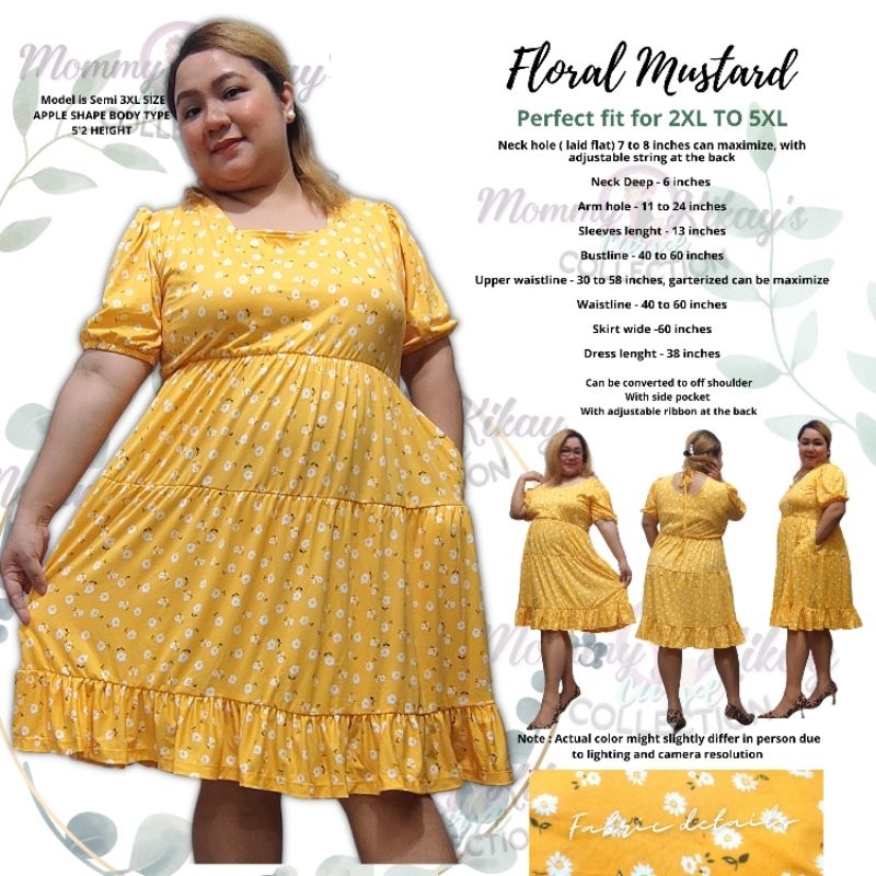 MKs COLLECTION| ALEX | PLUS SIZE SQUARE NECK DOUBLE LINING COTTON MID ...