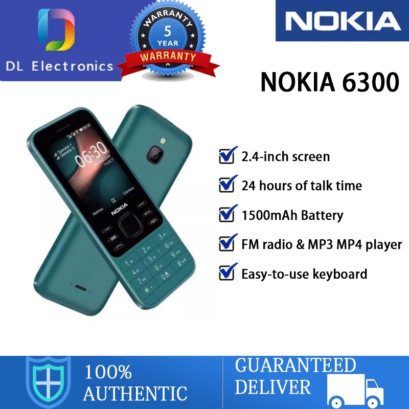 Original N6300 4G Keypad cellphone Feature Phone Dual SIM 2.4 inches FM ...