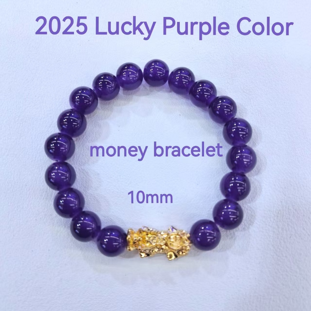 2025 year of snake good luck charms amethyst stone lucky color voilet ...