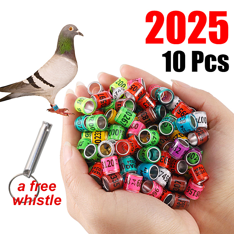 10Pcs Pigeon Ring 2025 PHA Racing Pigeon Training Club Ring Singsing ng ...