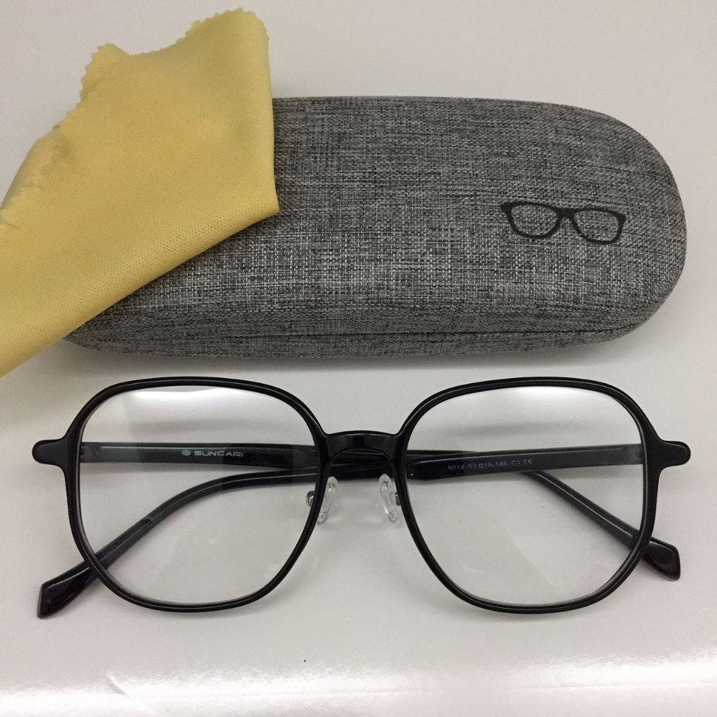 Suncari plastic frame eyeglasses for unisex replaceable lens high ...