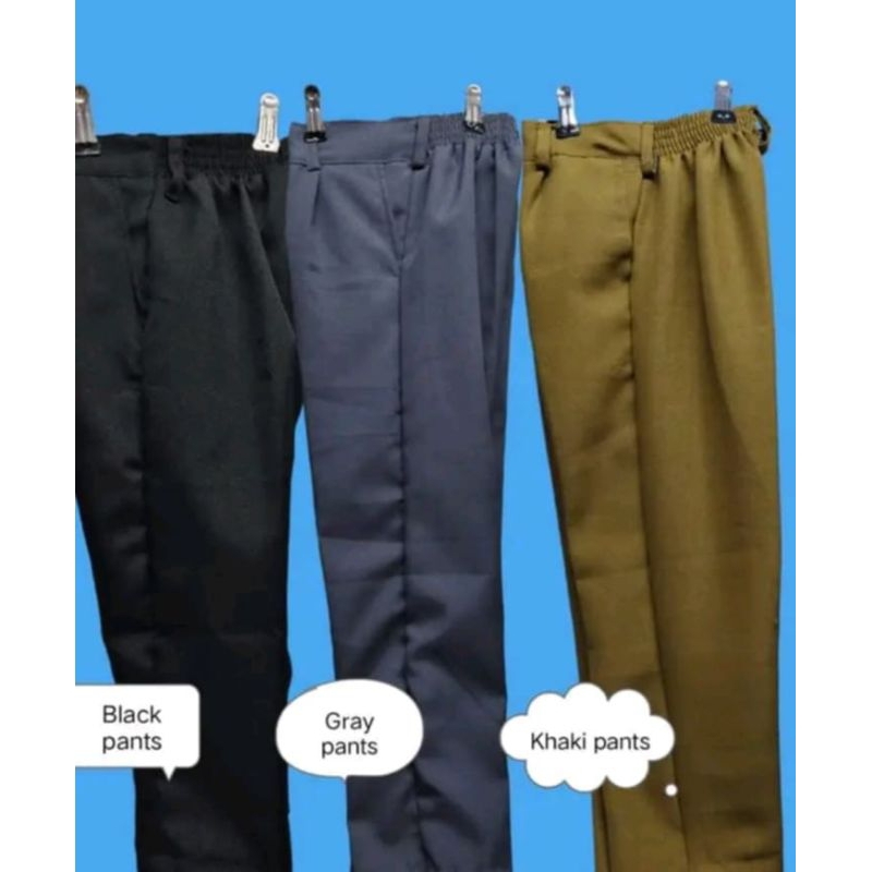 School slacks pants gartered | Shopee Philippines