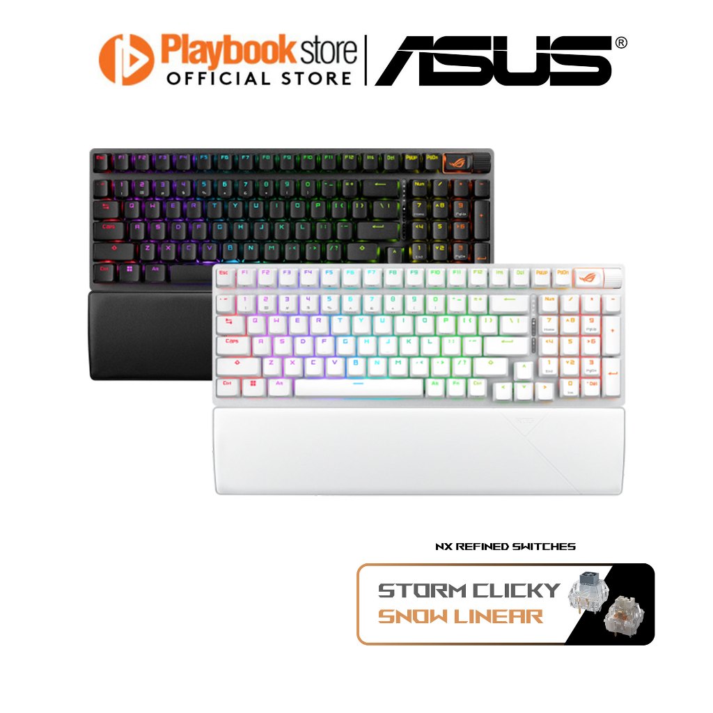 Asus ROG Strix Scope II 96 NX Snow / Storm Switch Tri-mode Connection ...