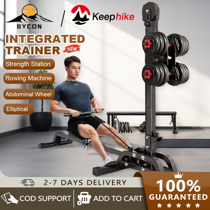 Multifunctional Rowing Machine Adjustable Resistance Rower Fitness ...