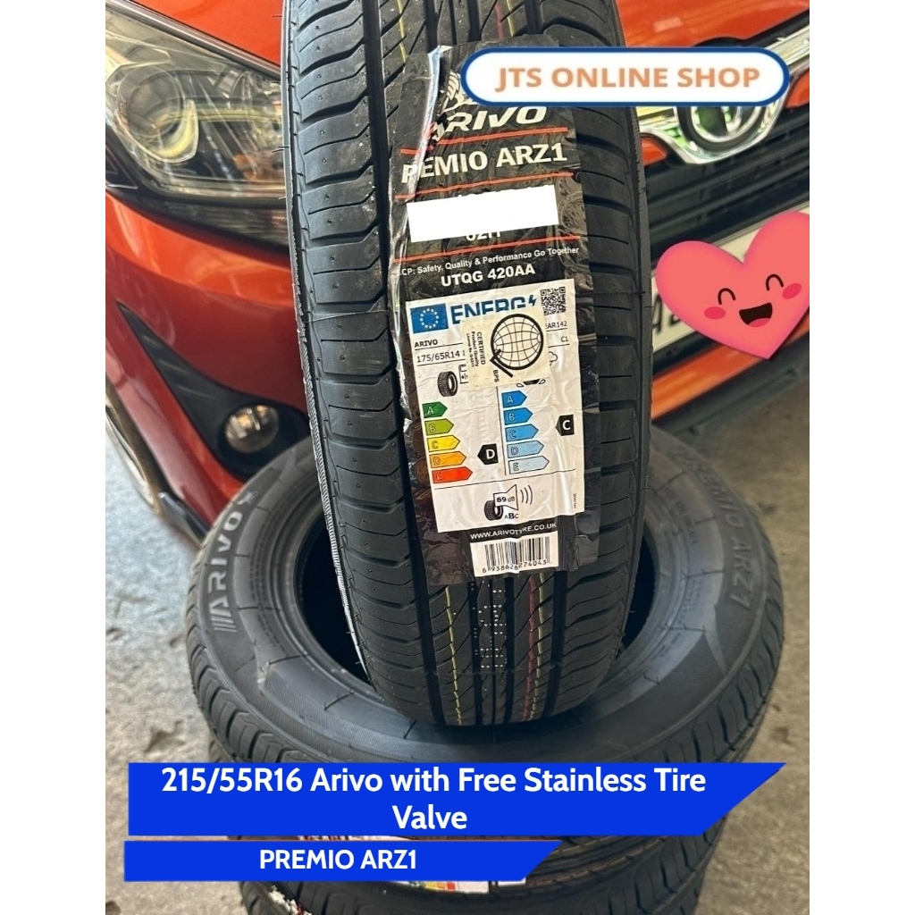 215/55R16 Arivo Premio ARZ1 with Free Stainless Tire Valve (PRE-ORDER) | Shopee Philippines