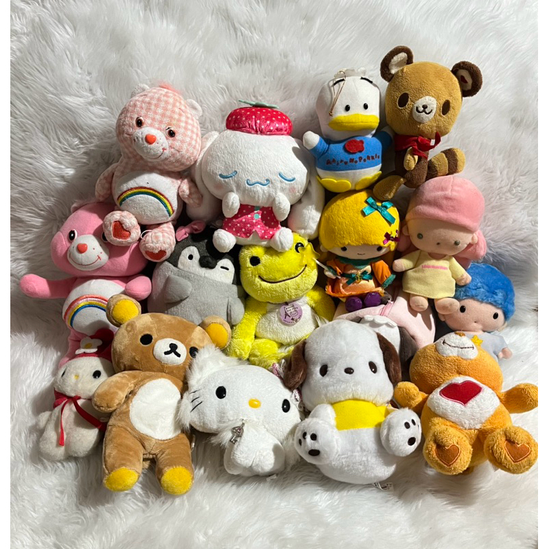 Rare Authentic Mixed Sanrio Mascot Size Rilakkuma Kiroi Carebear Koupen ...