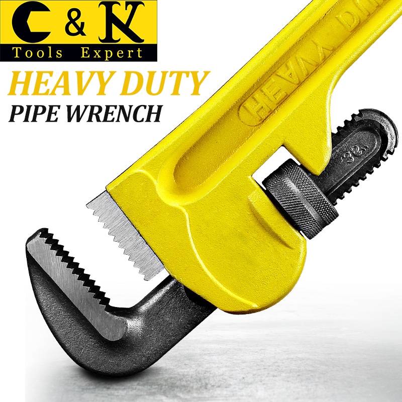 C&K Pipe Wrench Heavy Duty(8-24") manual plastic-dipped water pipe ...