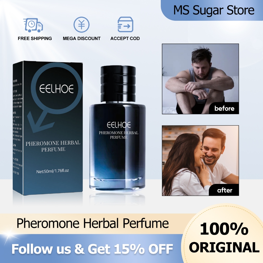 EELHOE Pheromone Herbal Perfume 50ml Perfume Men Long Lasting Eau De ...