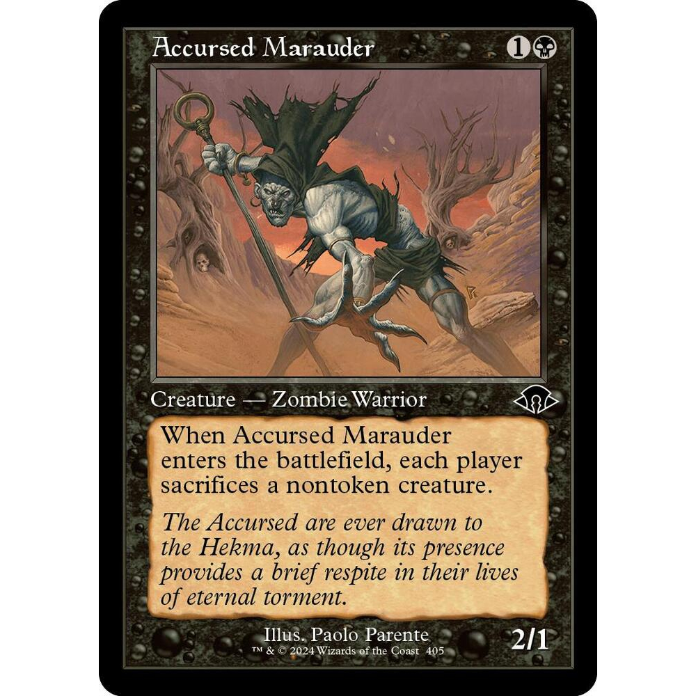 Accursed Marauder (Retro Frame) (FOIL) - Modern Horizons 3 (MH3 ...