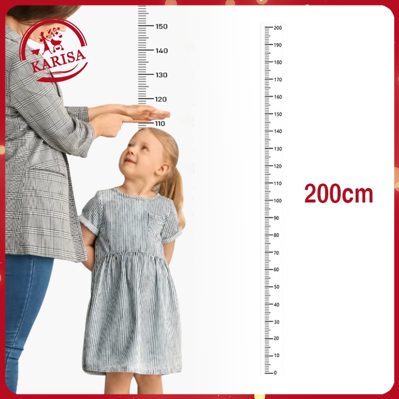 Growth Chart Wall Labels Height Indicator Tape 0-200cm Height Paper ...