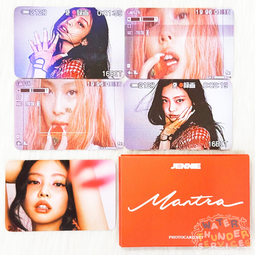 JENNIE Mantra MD Photocard Set Tingi Pretty Girls Official Blackpink ...