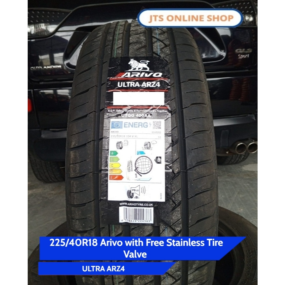 225/40R18 Arivo Ultra ARZ4 with Free Stainless Tire Valve (PRE-ORDER) | Shopee Philippines
