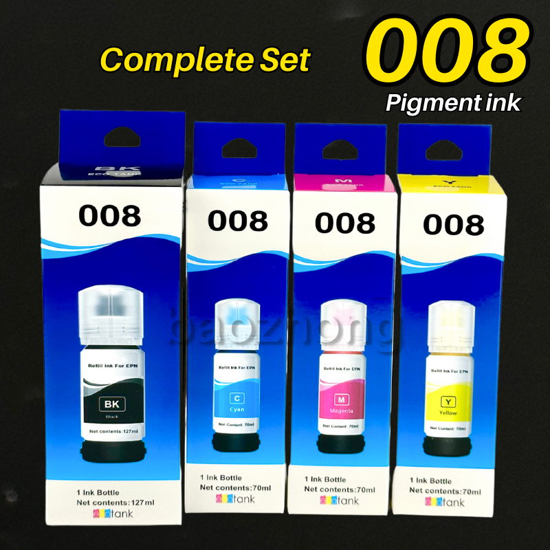 008 Pigment ink for Epson EcoTank L6460 L6490 L6550 L6570 L6580 L15150 ...
