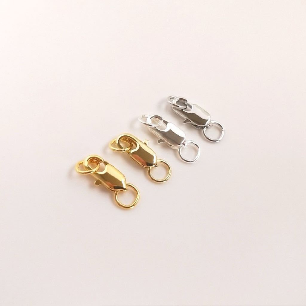 14K 18K Gold Pure Silver DIY Color Retention Accessories Korean Fish ...