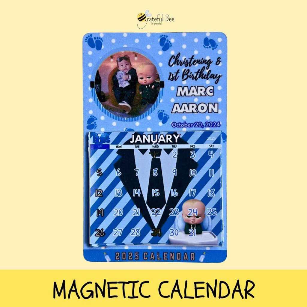BABY BOSS THEMED MAGNETIC CALENDAR | Shopee Philippines