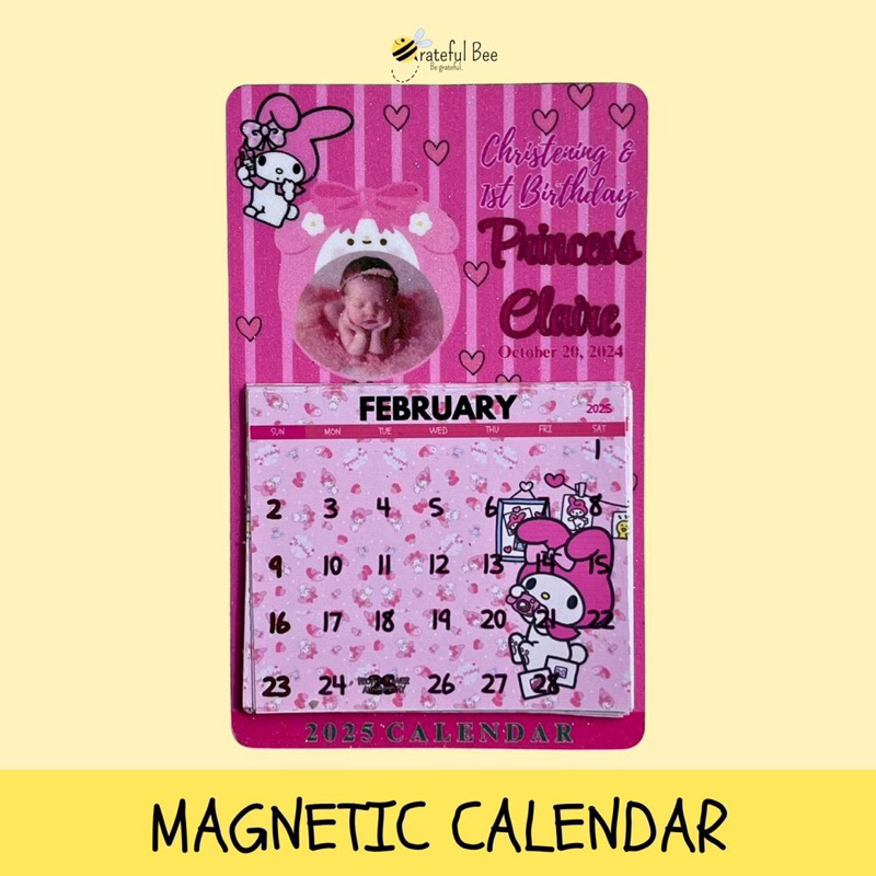 MY MELODY THEMED MAGNETIC CALENDAR | Shopee Philippines