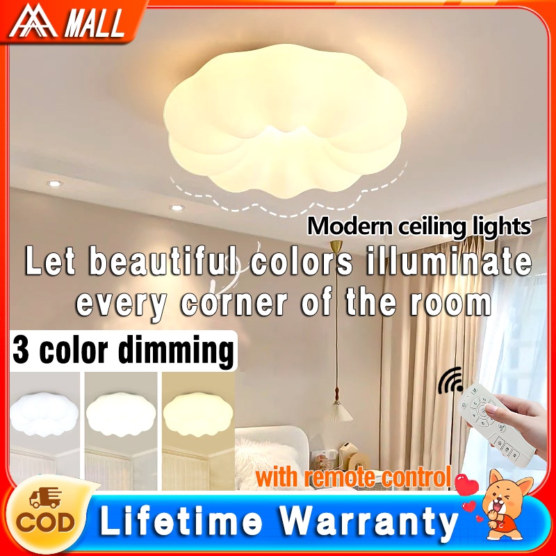 LED Ceiling Light 3 Color Ceiling Lamp Creamy style Decor for Living ...