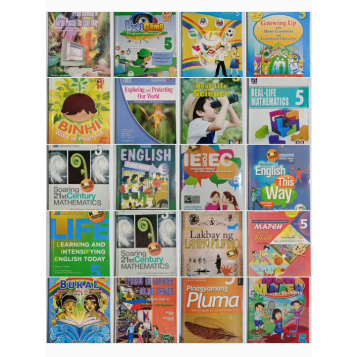 Assorted Preloved Grade School Books Grade 5 Books and Textbooks ...