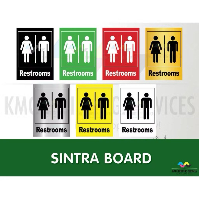 Restroom | Toilets Door Signage | Shopee Philippines