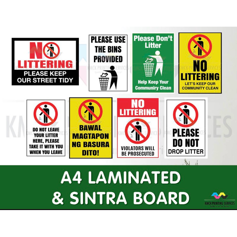 Bawal Magkalat Dito | No Littering Let's Keep Community Clean | Please ...