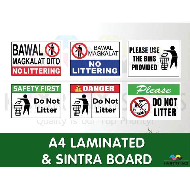 Bawal Magkalat Dito | No Littering Let's Keep Community Clean | Please ...