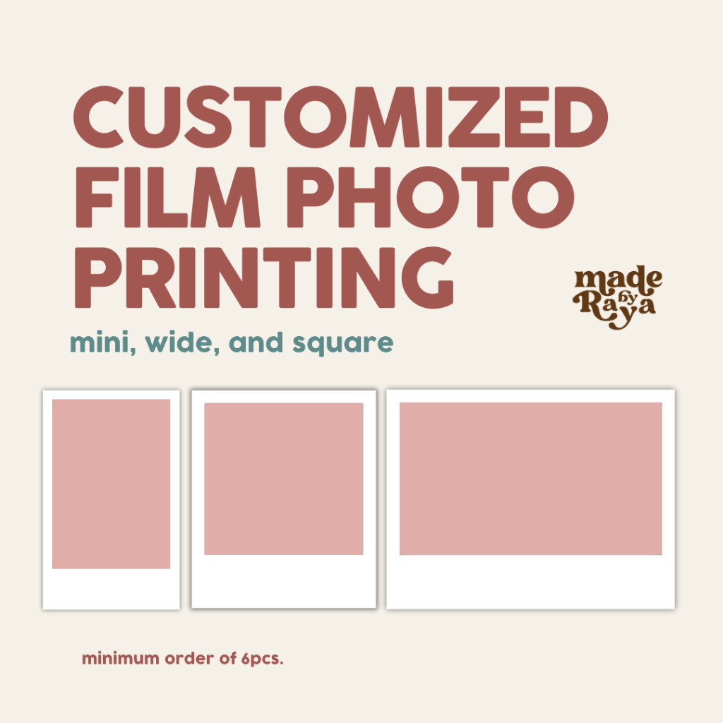 Customized Film Photo Prints - MINI SQUARE WIDE | Made by Raya | Shopee ...
