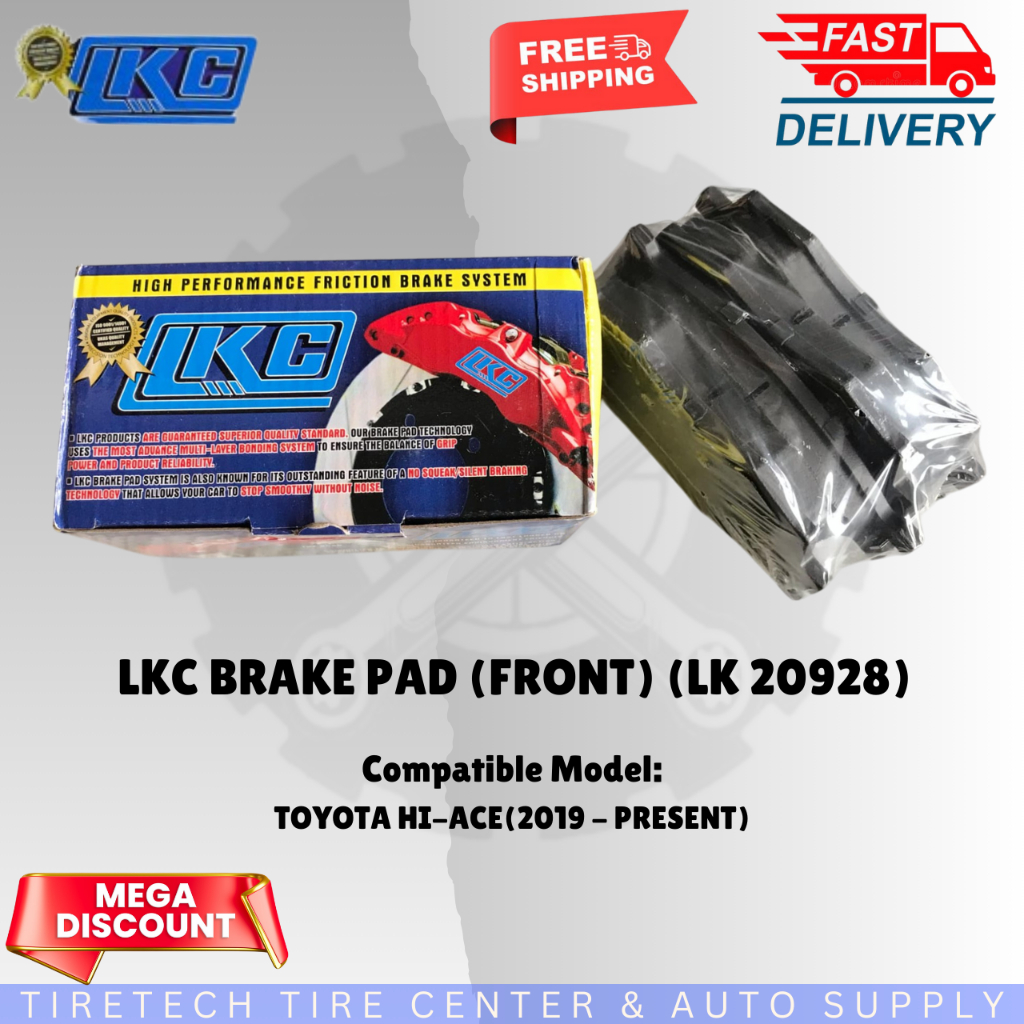 Brake Pad Front LKC Toyota Hiace LK20928 4PCS | Shopee Philippines