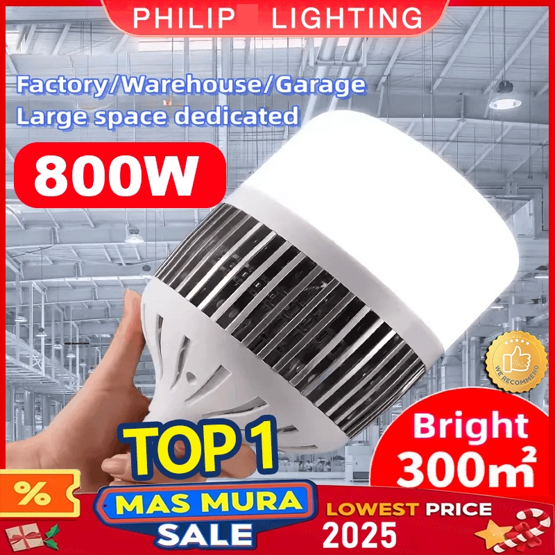 LED Fin Bulbs Light 600W 800W 1000W Highlight Waterproof E27 Bulb Fast Heat Dissipation | Shopee ...