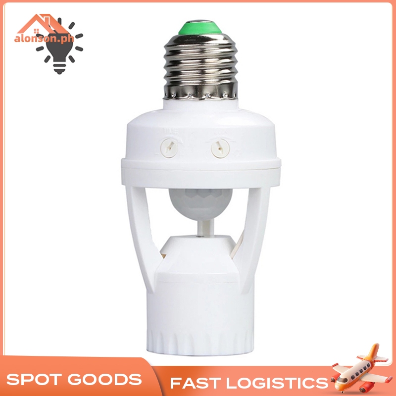 E27 Plug PIR Motion Sensor 220V Light Bulb Holder/Intelligente ...