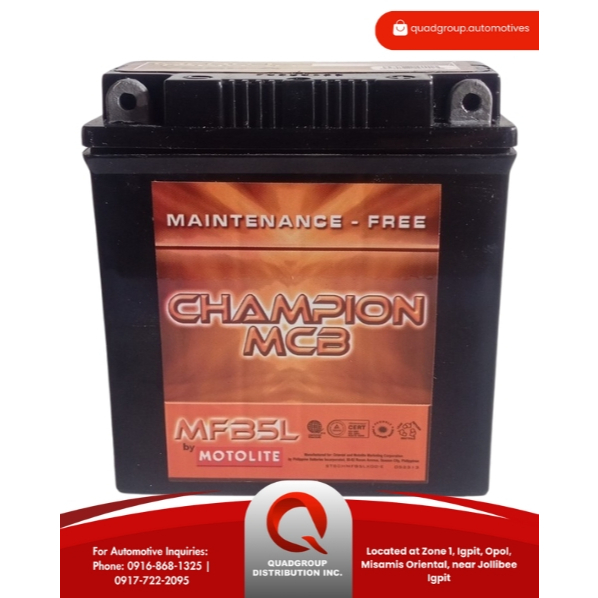 Motolite YB5L-MF/12N5 CHAMPION | Shopee Philippines