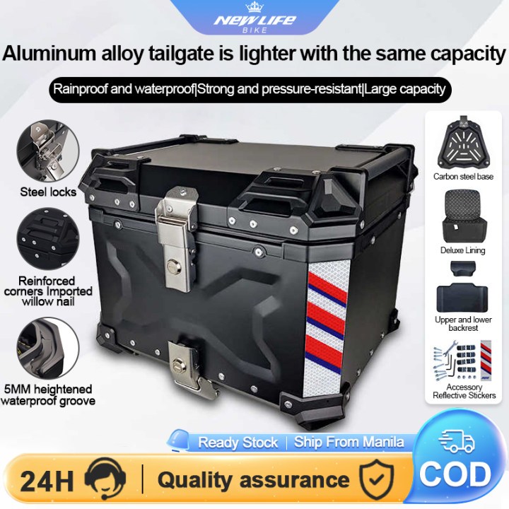 Aluminum Alloy 36/38/45/57/58L Motorcycle Top Box Motorcycle ...