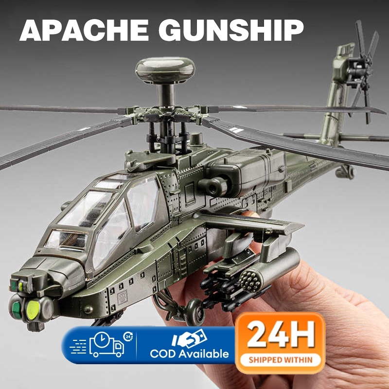 Scale 1/64 Apache gunship AH-64D/Black Hawks UH-60 Helicopter Gunships ...