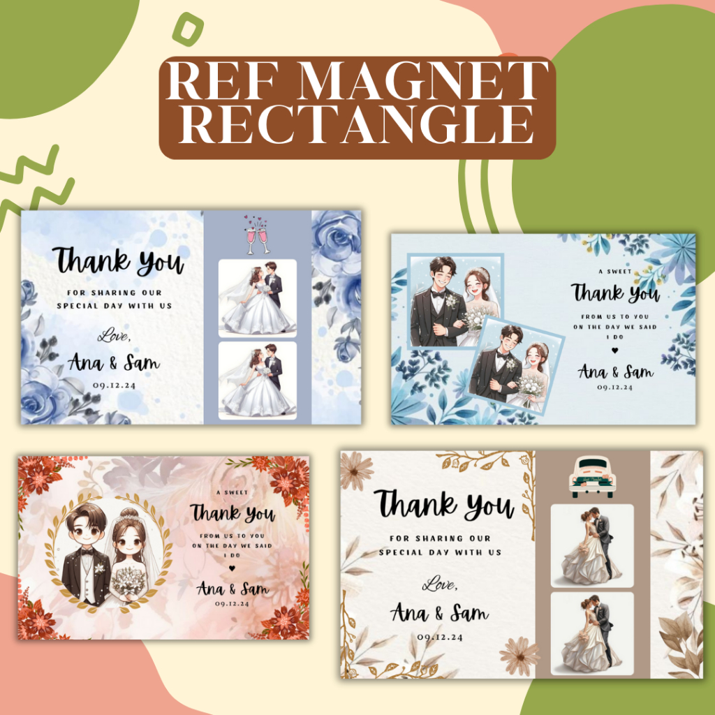 Wedding Souvenirs Ref Magnet with freebies personalized | Shopee ...