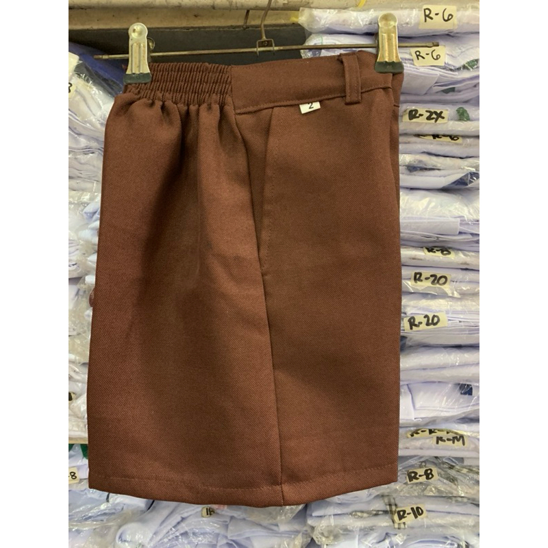 SCHOOL UNIFORM CHOCOLATE BROWN SHORT PALM BEACH | Shopee Philippines