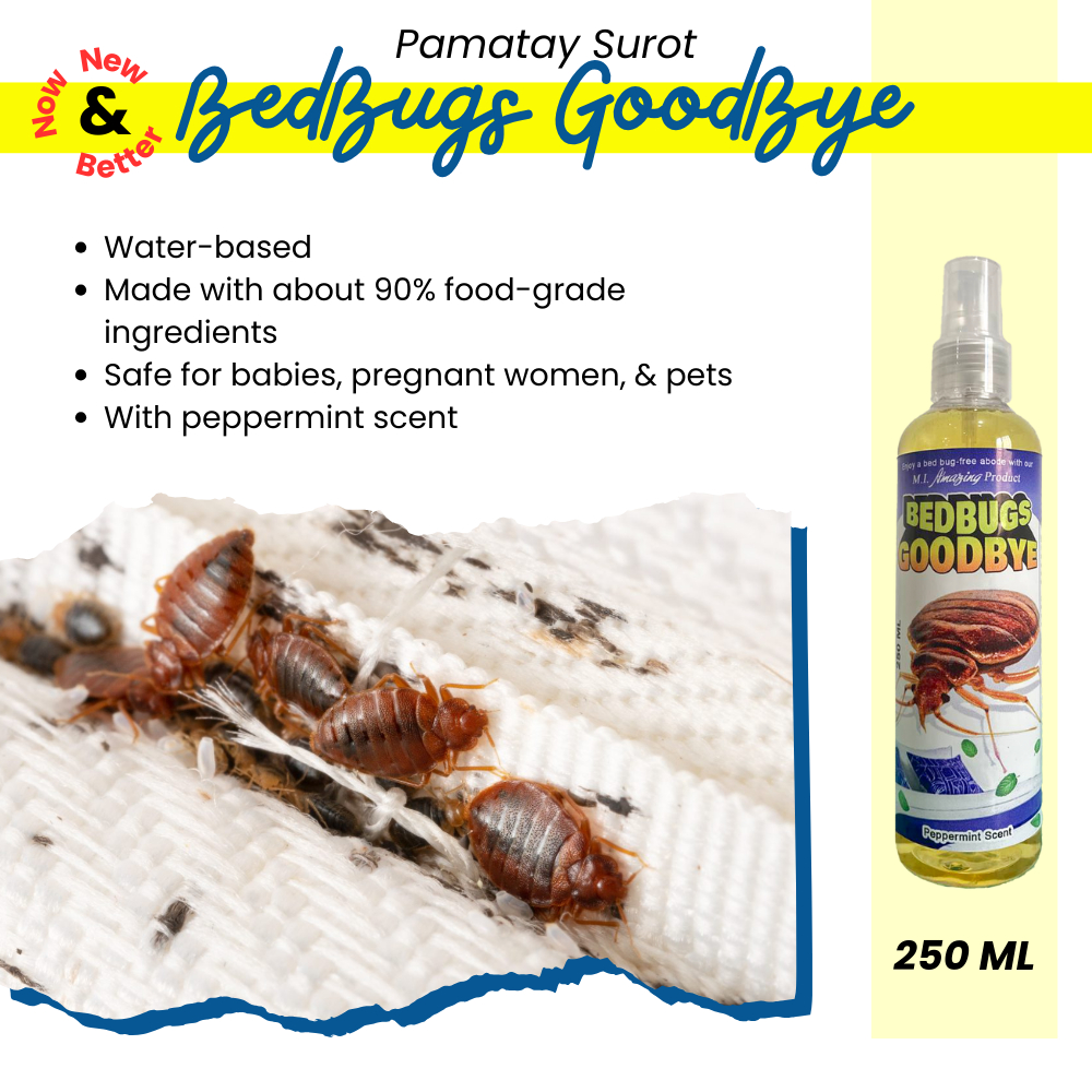250 ML BedBugs GoodBye // Pamatay Surot // bed bug killer | Shopee ...