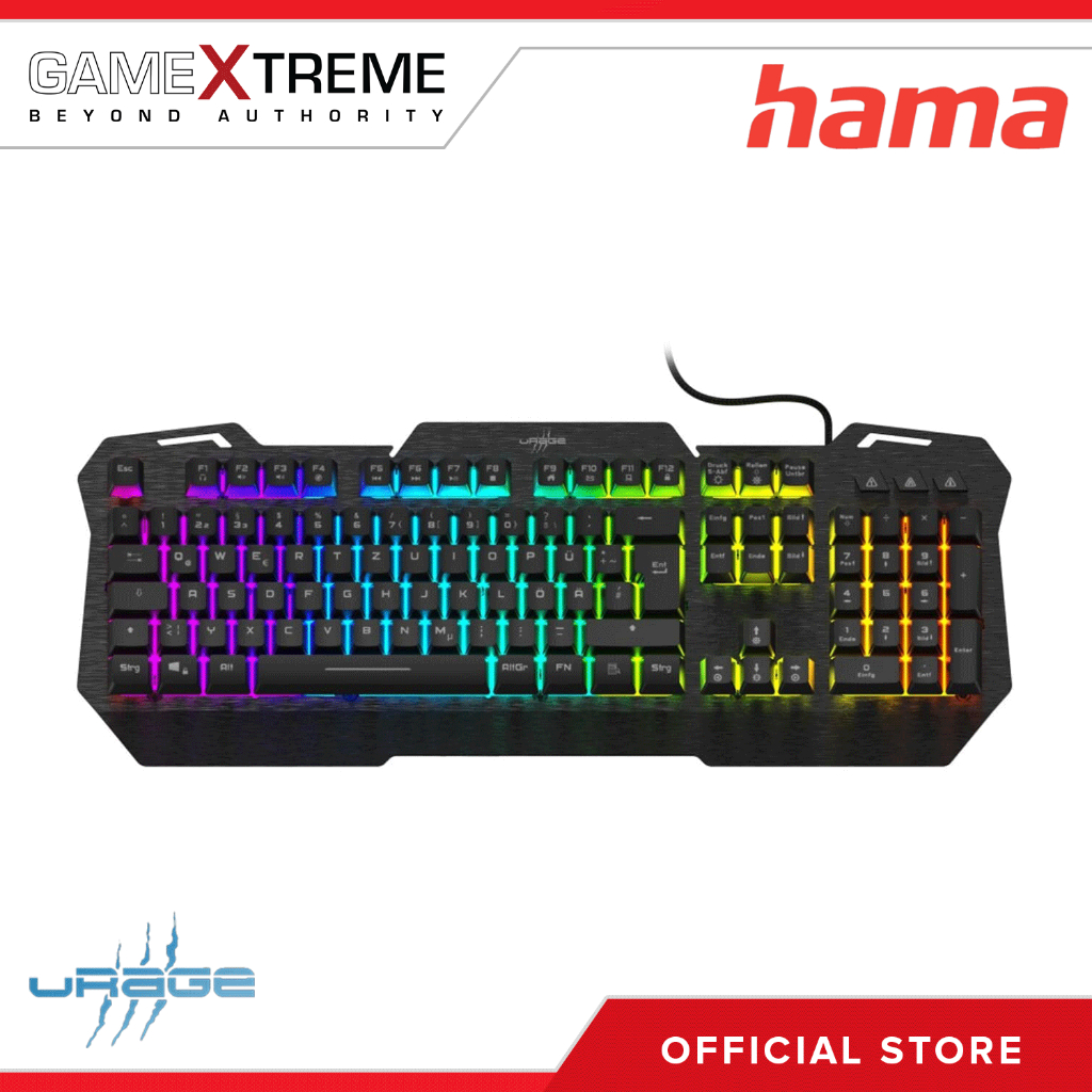 Hama uRage Exodus 450 Metal Mechanical Wired Gaming Keyboard - US ...
