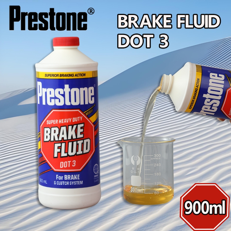 Prestone Super Heavy Duty Brake Fluid Dot 3 900ML For Diesel Gasoline ...