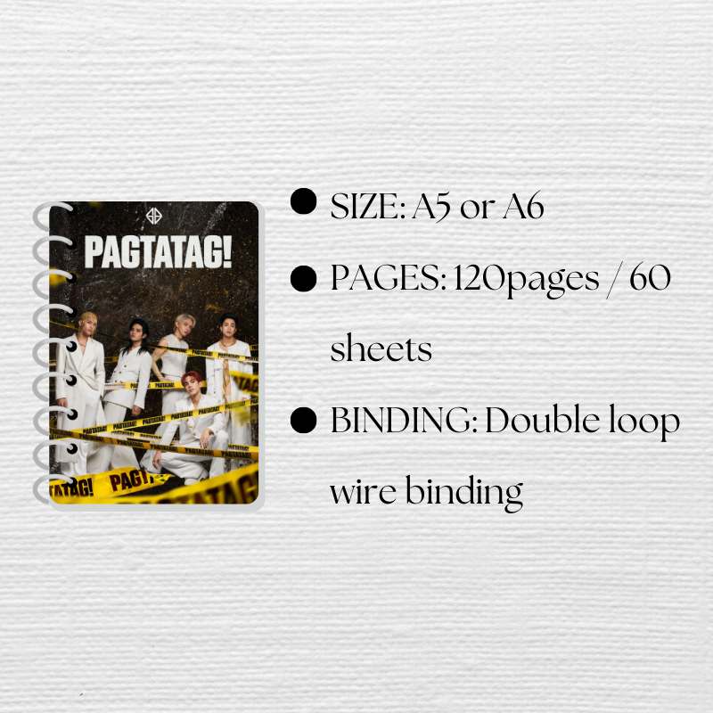SB19 PAGTATAG Inspired Notebook - For School, Personal, Office Use A5 ...