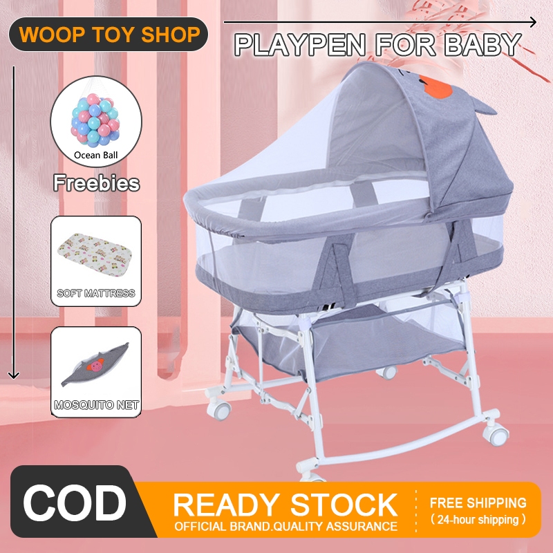 Woop 3 In 1 Baby Crib Baby Rocker Baby Basket With Mosquito Net ...