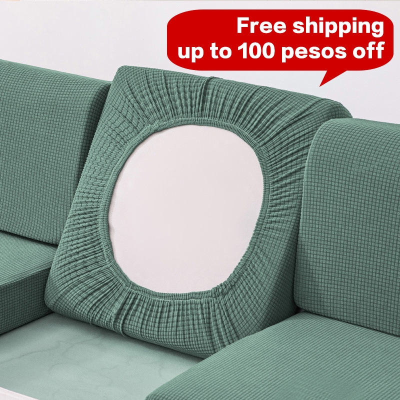 Elastic Stretchable Regular Large Size 1/2/3/4-seater L-shaped Suede Seat Solid Back Sofa Dust ...