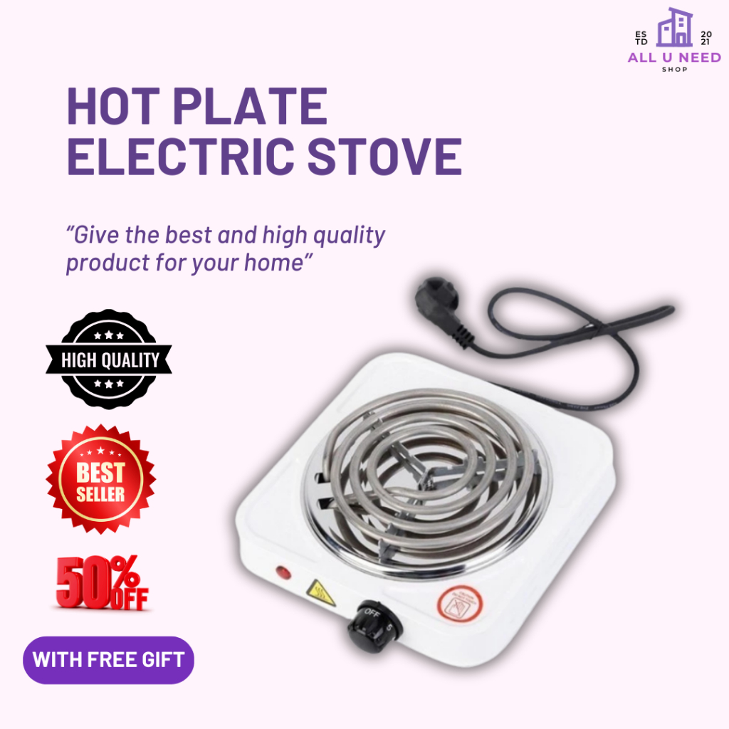 Portable Electric Stove Single Burner Kitchen Hot plate Appliance High ...