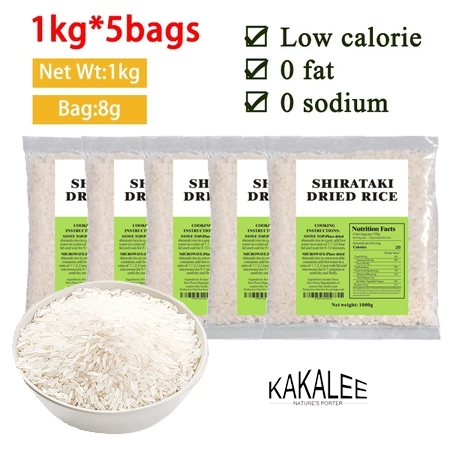 5KG Dry / Dried Shirataki Rice Konjac Keto/Low Carb Approved / skinny ...