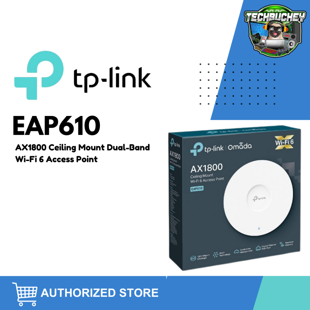 TP-Link EAP610 AX1800 Ceiling Mount WiFi 6 Access Point | Shopee ...