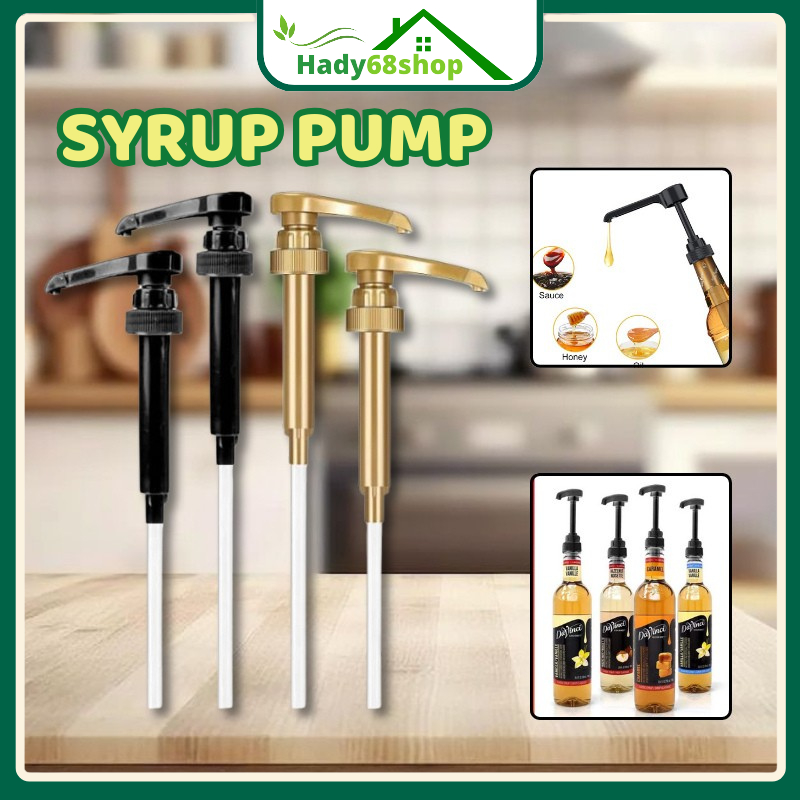 10ml Syrup Pump for 750ml/375ml Syrup Bottle Grade Sauce Pump Long ...