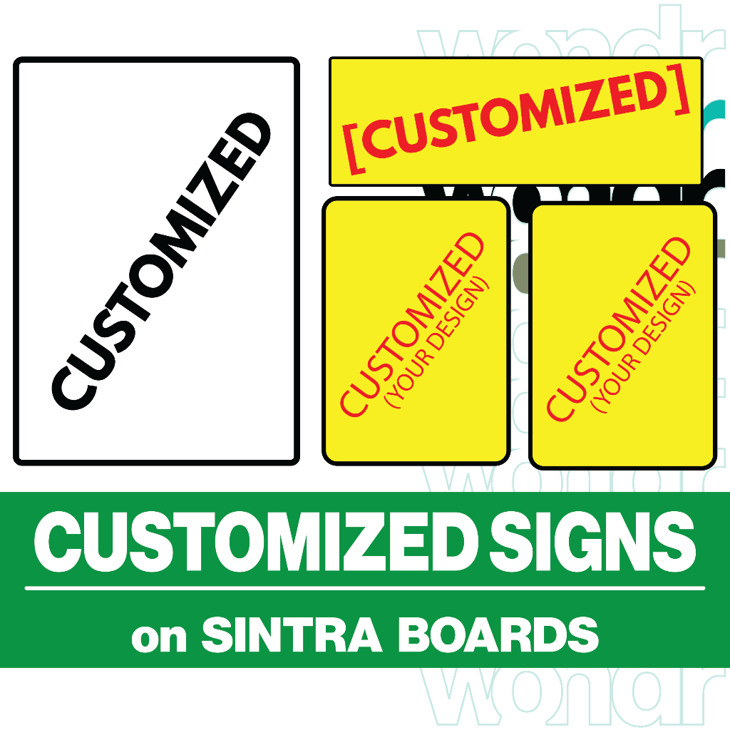 Customized Signs On Sintra Boards Safety Signages for Household Company ...