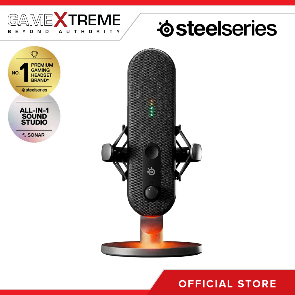 SteelSeries Alias PRO-Grade USB Condenser Streaming Microphone 61601 ...
