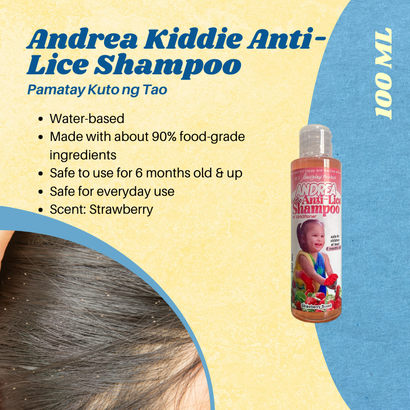 100 ML Andrea Kiddie Anti-Lice Shampoo // kid's anti-lice shampoo ...