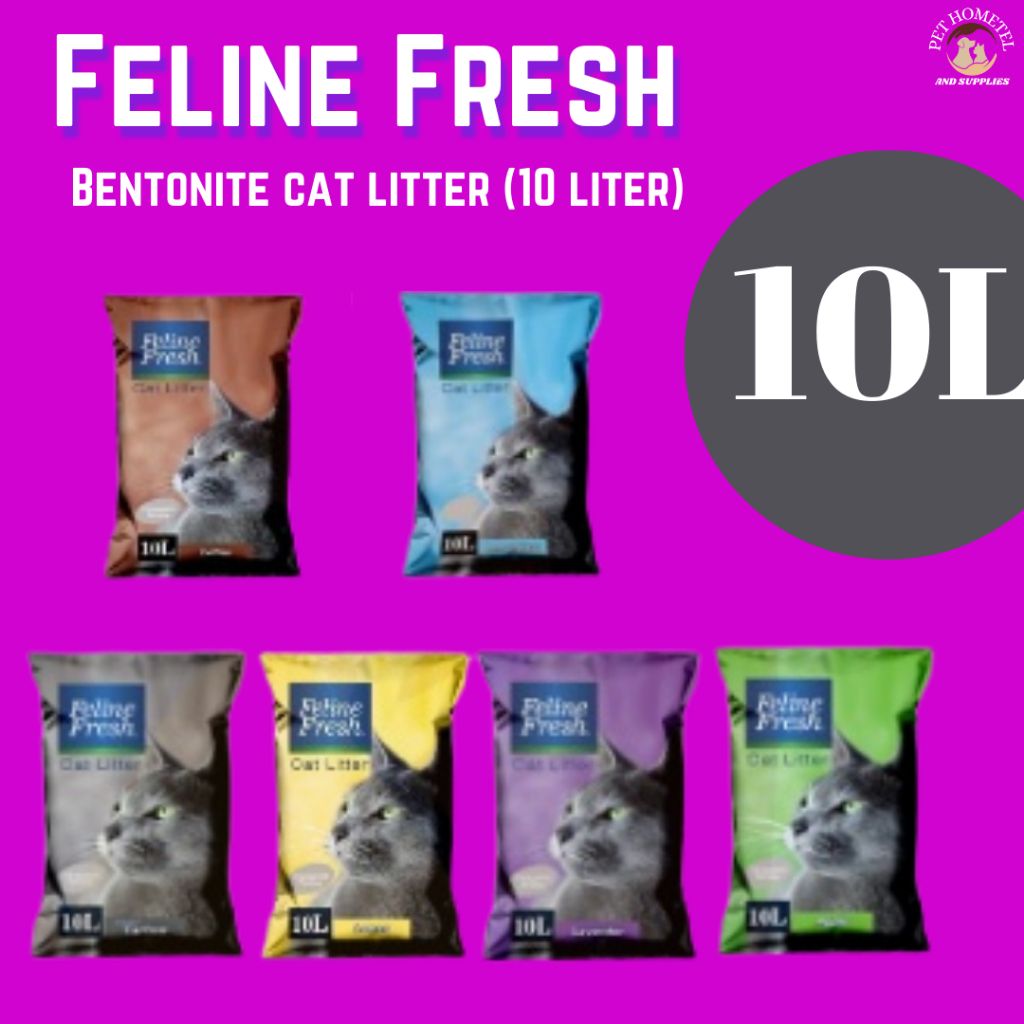 FELINE FRESH BENTONITE CAT LITTER 8KG/10L | Shopee Philippines