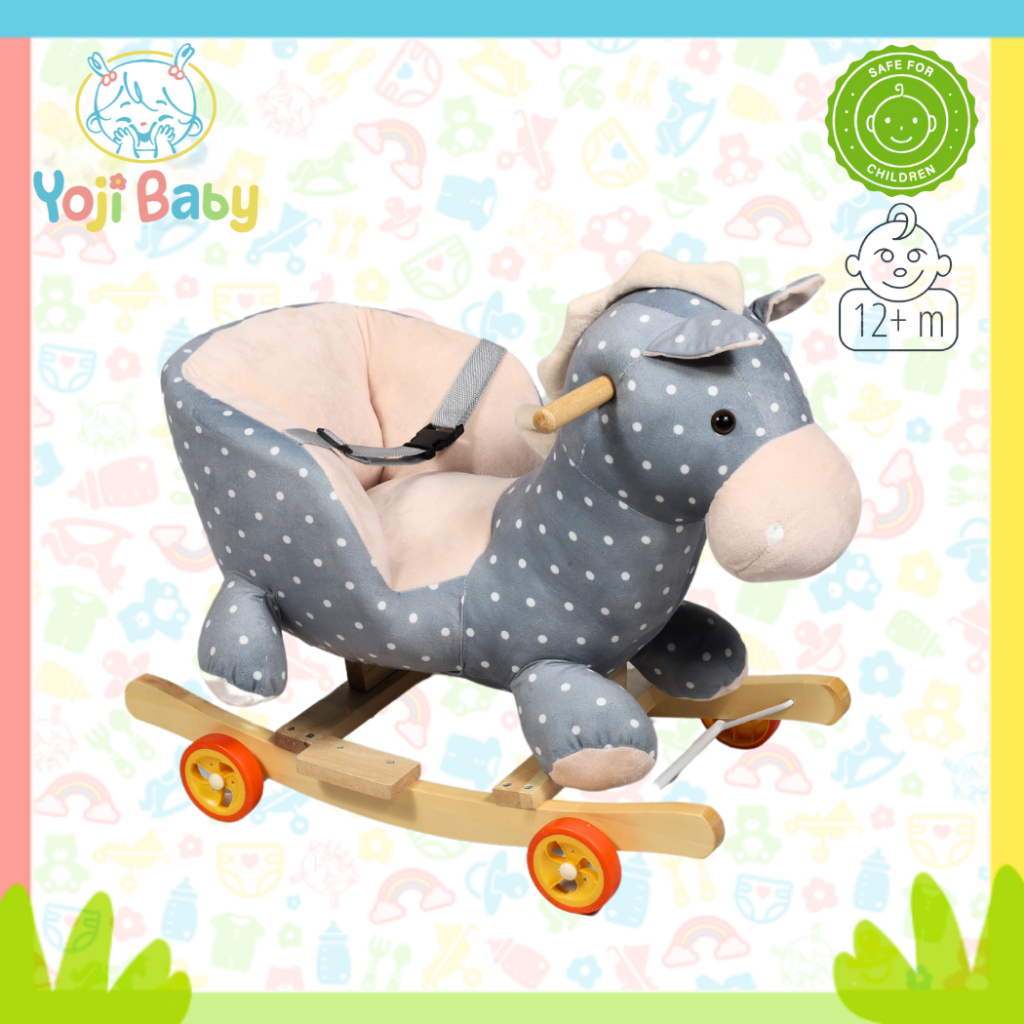 Yoji Baby Rocking Dragon with Wheels and Baby Seat Rocking Chair with ...