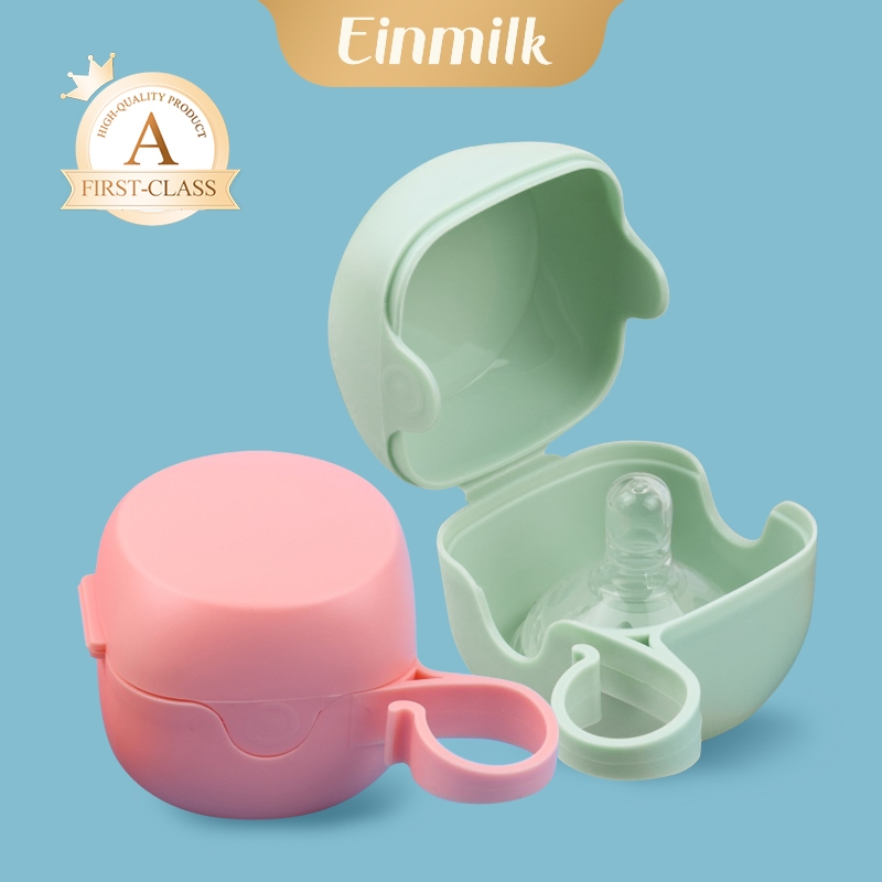 Einmilk Baby Pacifier Storage Box Organizer Dust Cover Teether Storage ...